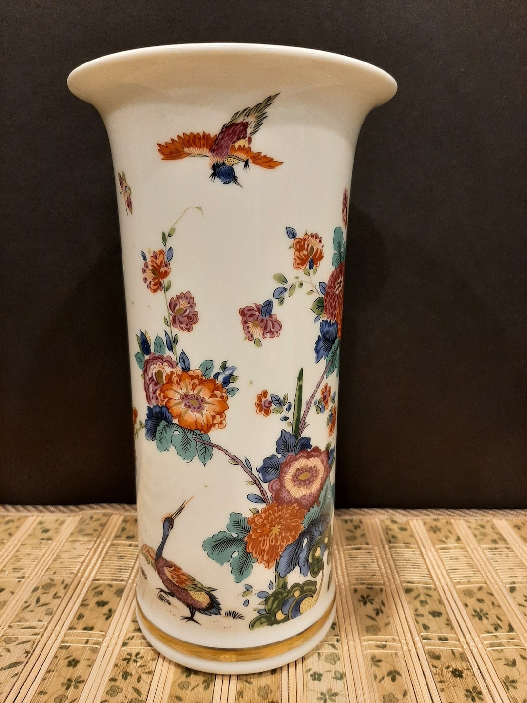 LENOX Reproduction Small MEISSEN Saxony Vase From Smithsonian ...