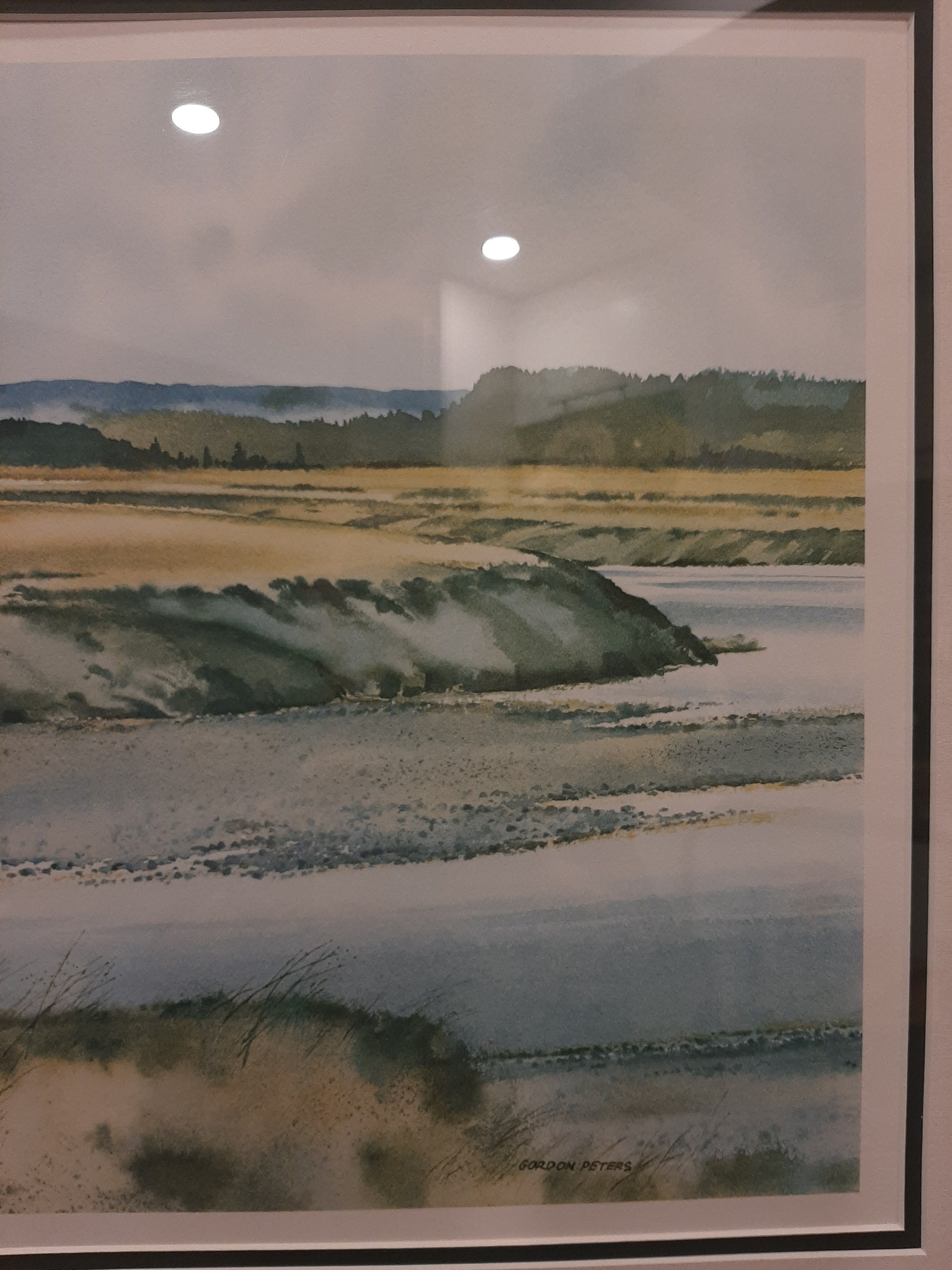 Canadian Artist GORDON PETERS 1920-2014 Vintage Watercolor Print on Art ...