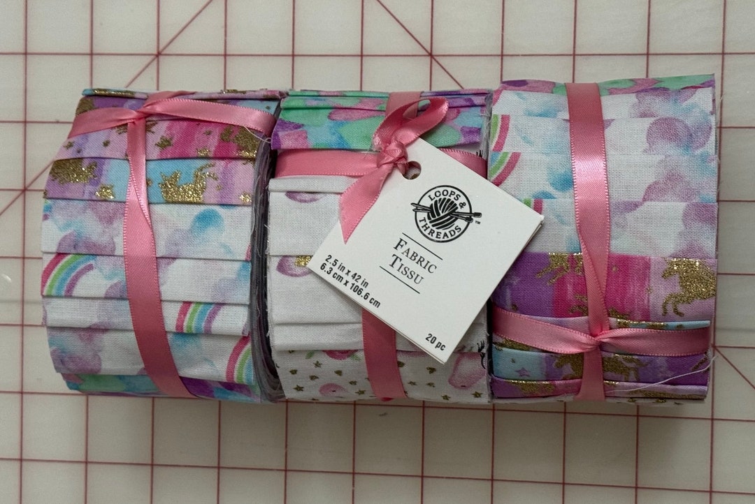 Pretty Pastel Unicorn Rainbow Tie Dye Gold Glitter Loops and Threads ...