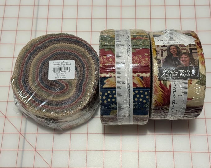 Moda Fabrics Jelly Roll – "threads That Bind" by Blackbird Designs – 2. ...