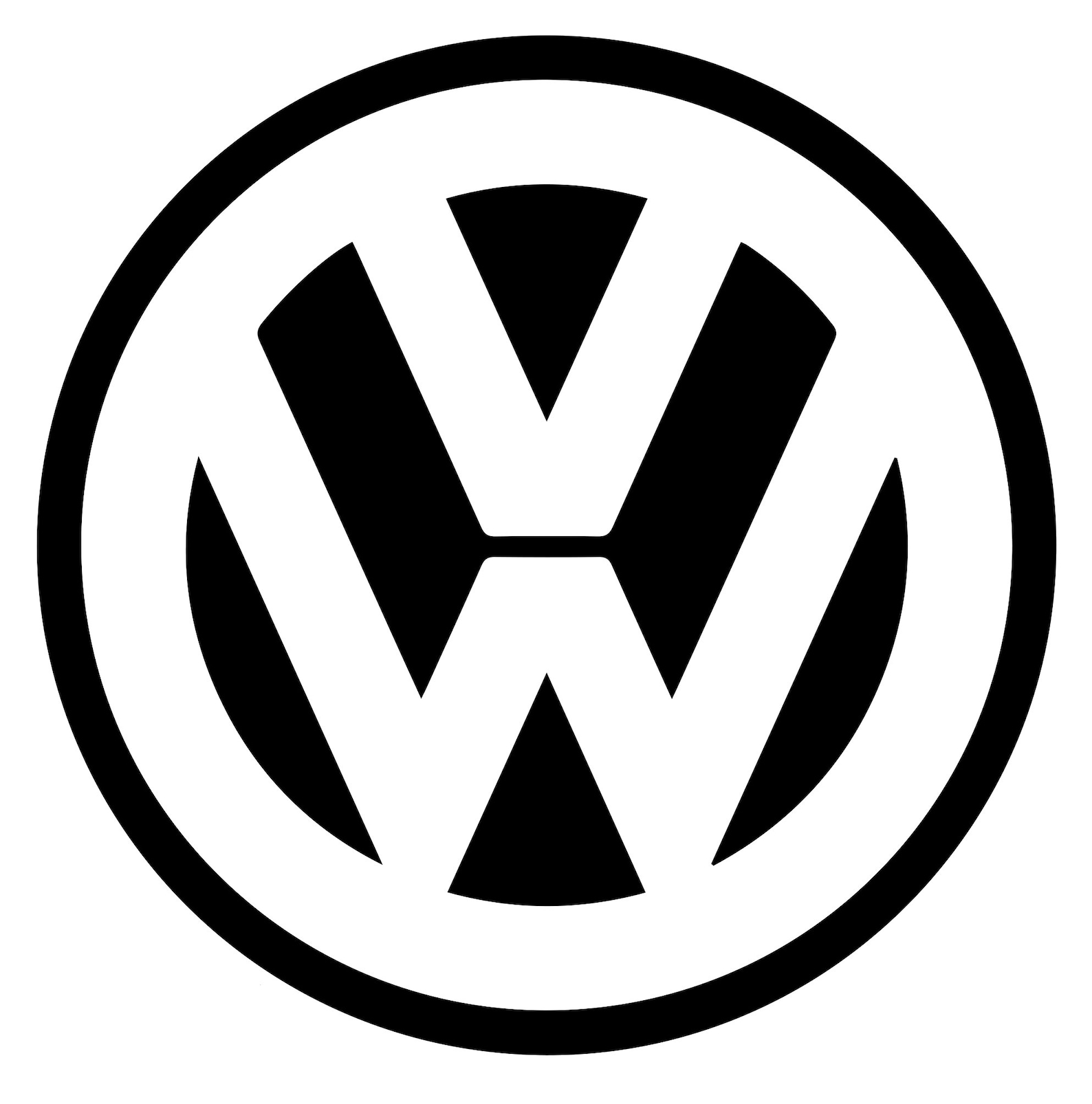 VW Volkswagen Emblem Logo SVG and JPEG Cutting Files for the | Etsy