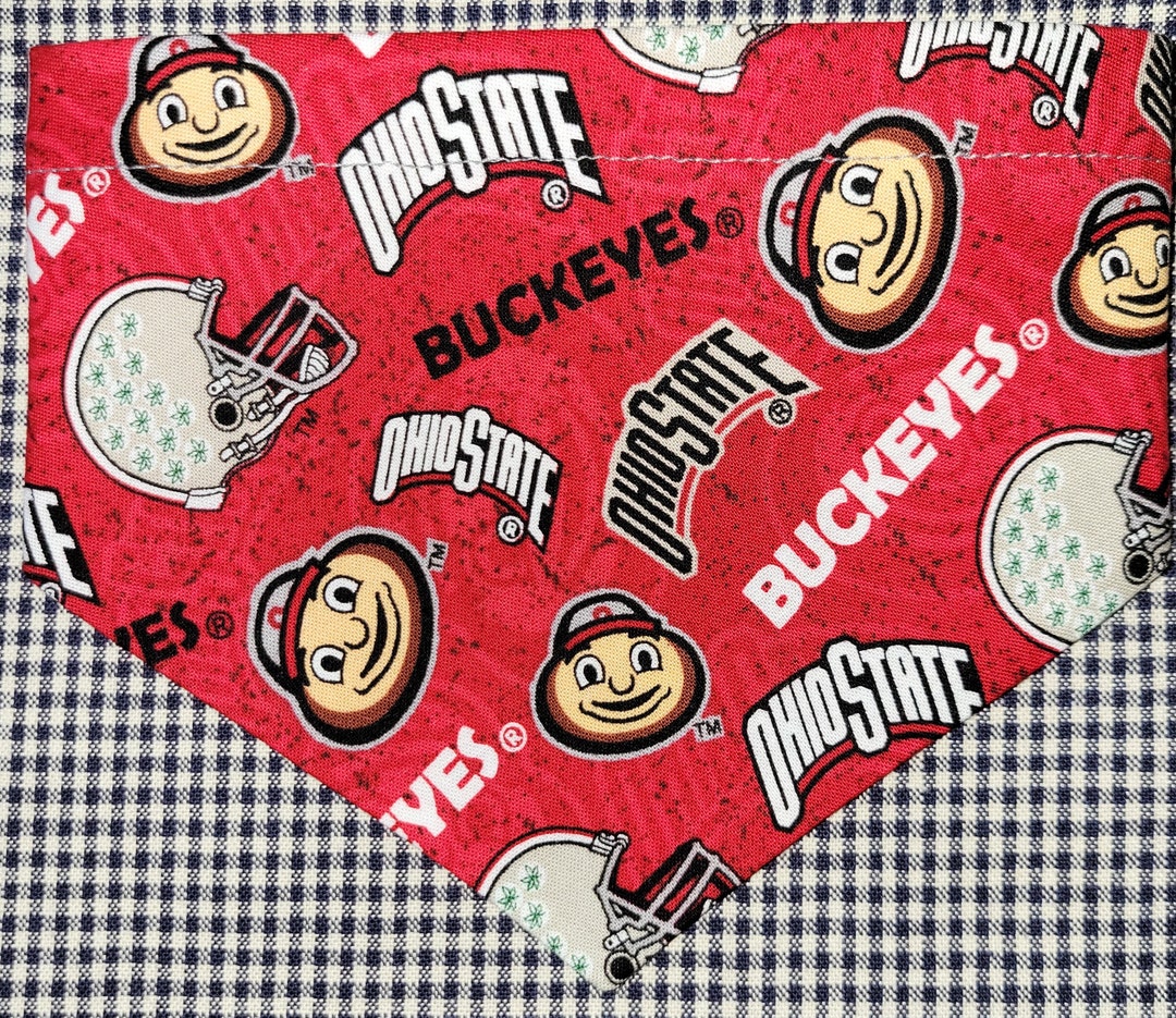 Ohio State Buckeyes Pet Scarf REVERSIBLE - Etsy