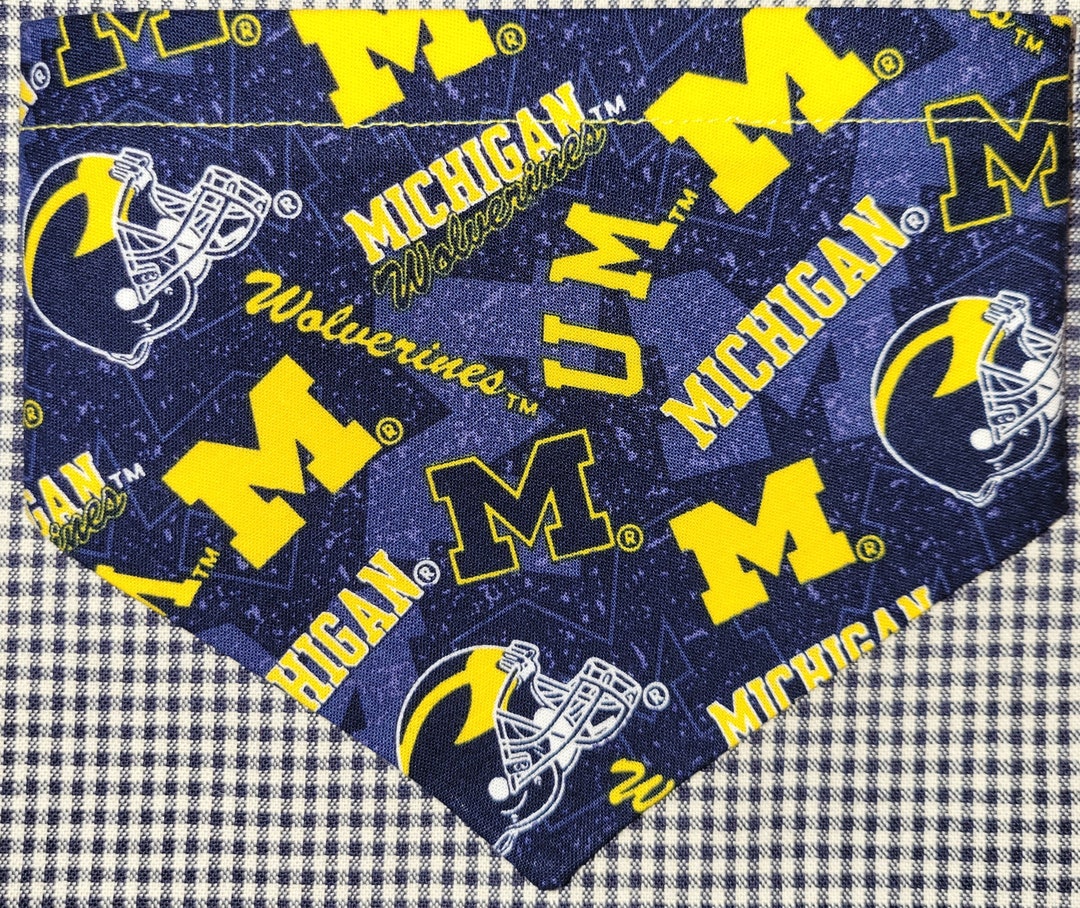 Michigan Wolverines Pet Scarf Reversible - Etsy
