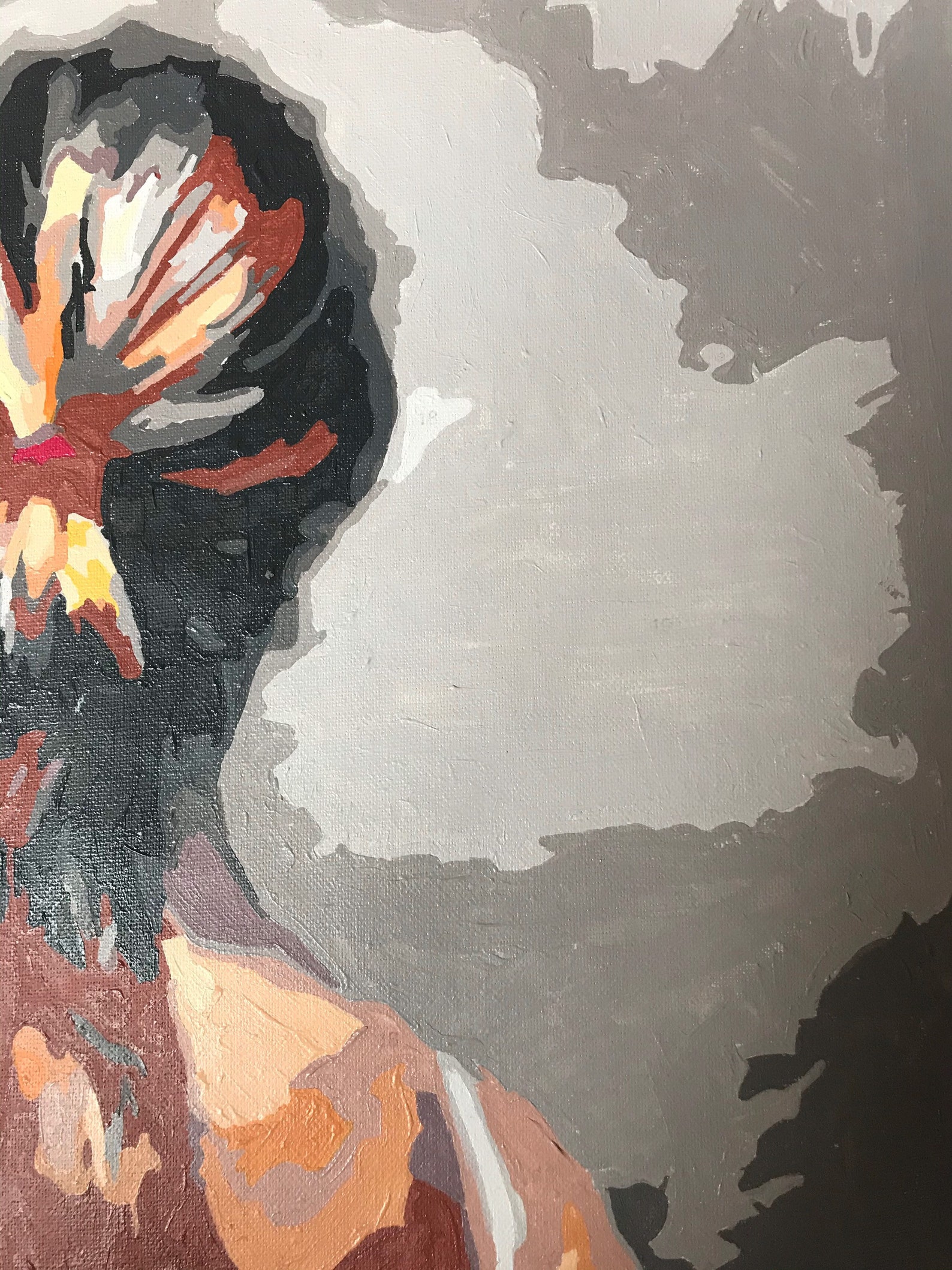 Woman Painting Womans Back Picture | Etsy