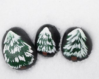 Christmas Tree Rocks - Etsy