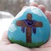 Hand Painted Easter Cross Rock - Etsy