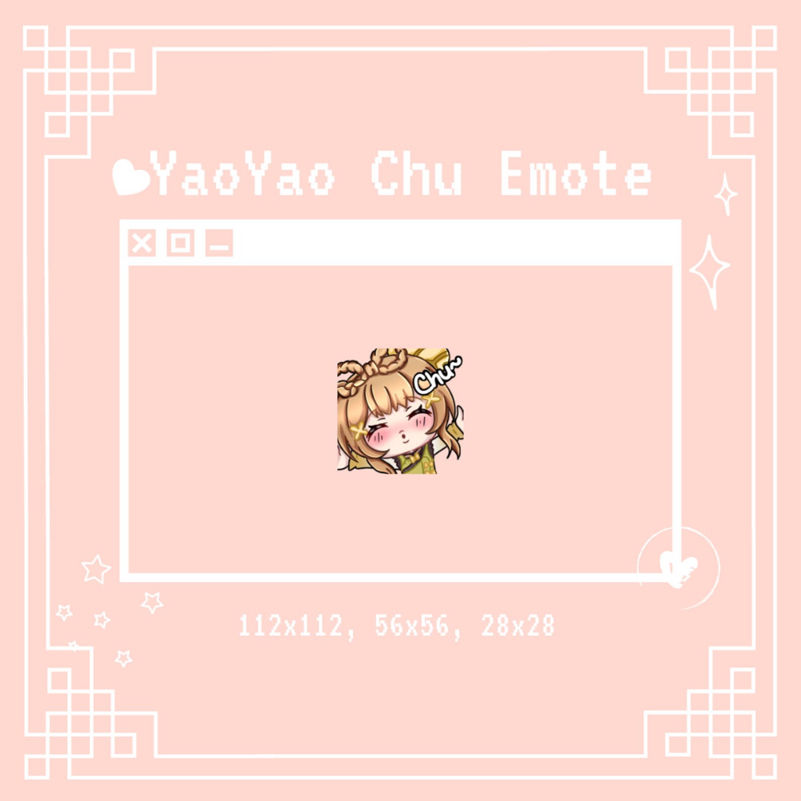Genshin Impact Yaoyao Twitch Emotes - Etsy