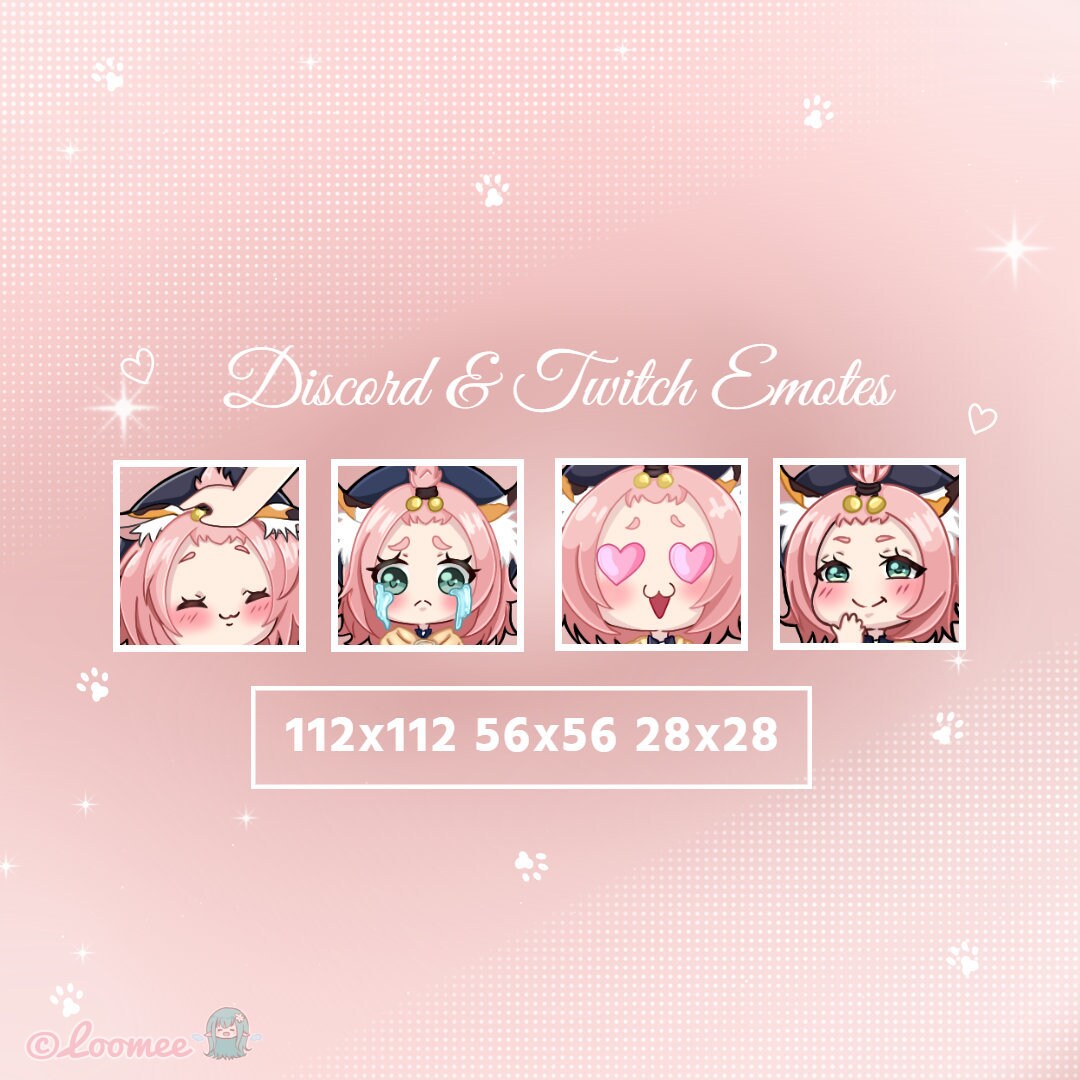 Genshin Impact Diona Twitch Emotes - Etsy