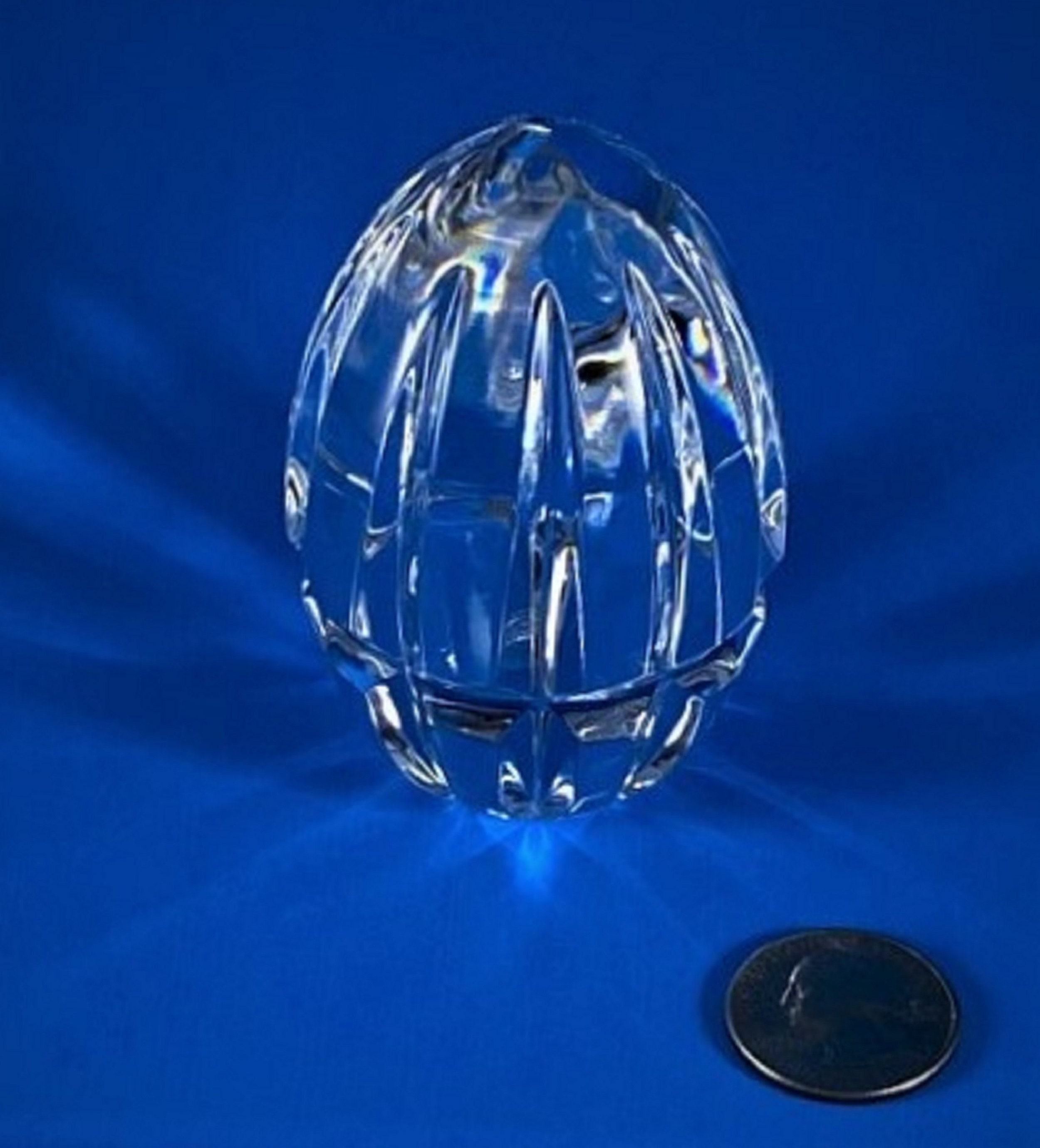 Cut Crystal Egg Paperweight by Atlantis Crystal - Etsy
