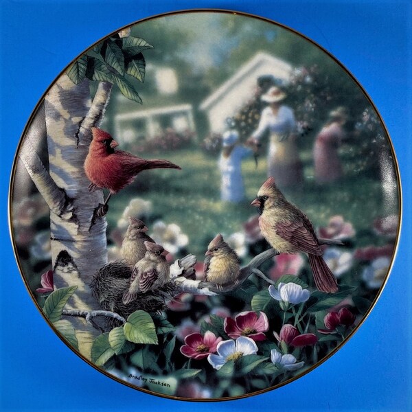 Cardinal Plate - Etsy