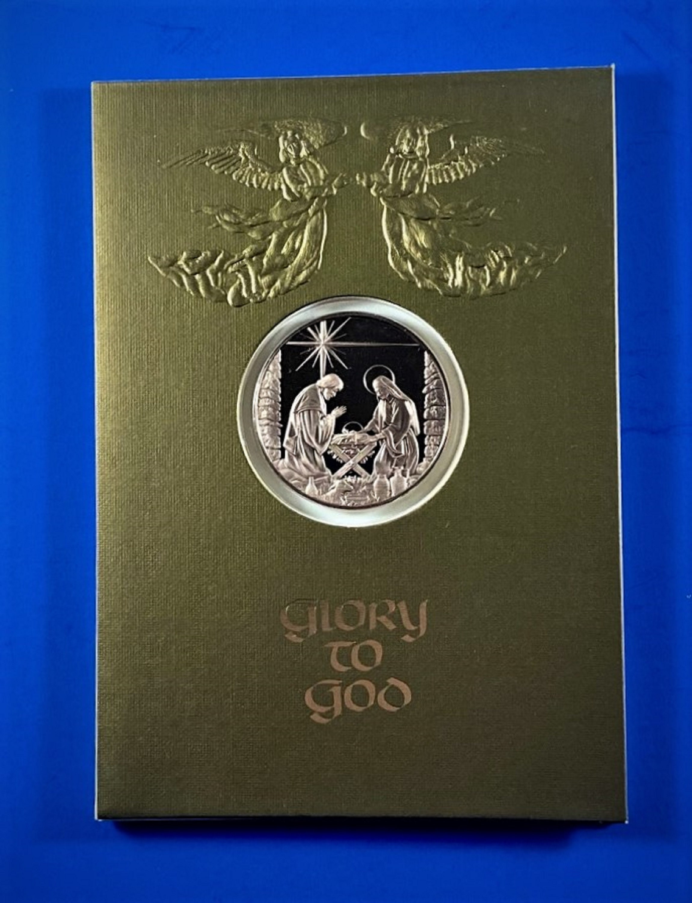 Four Franklin Mint Medallion Christmas Cards - Etsy