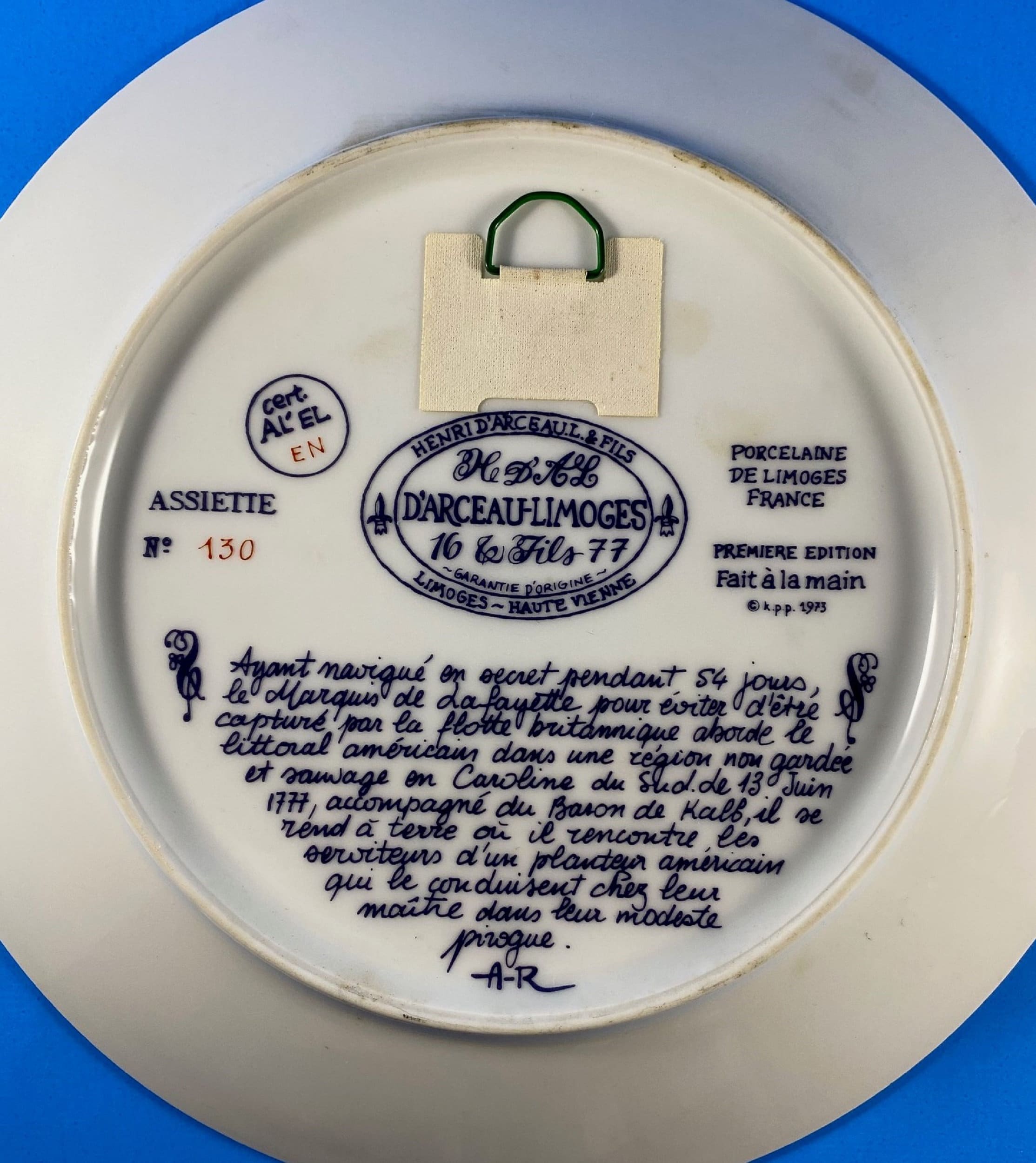 Lafayette Legacy Collection Collector Plate #2. Mint Condition. - Etsy