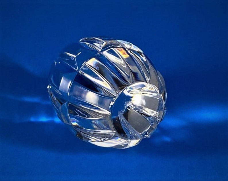 Cut Crystal Egg Paperweight by Atlantis Crystal - Etsy