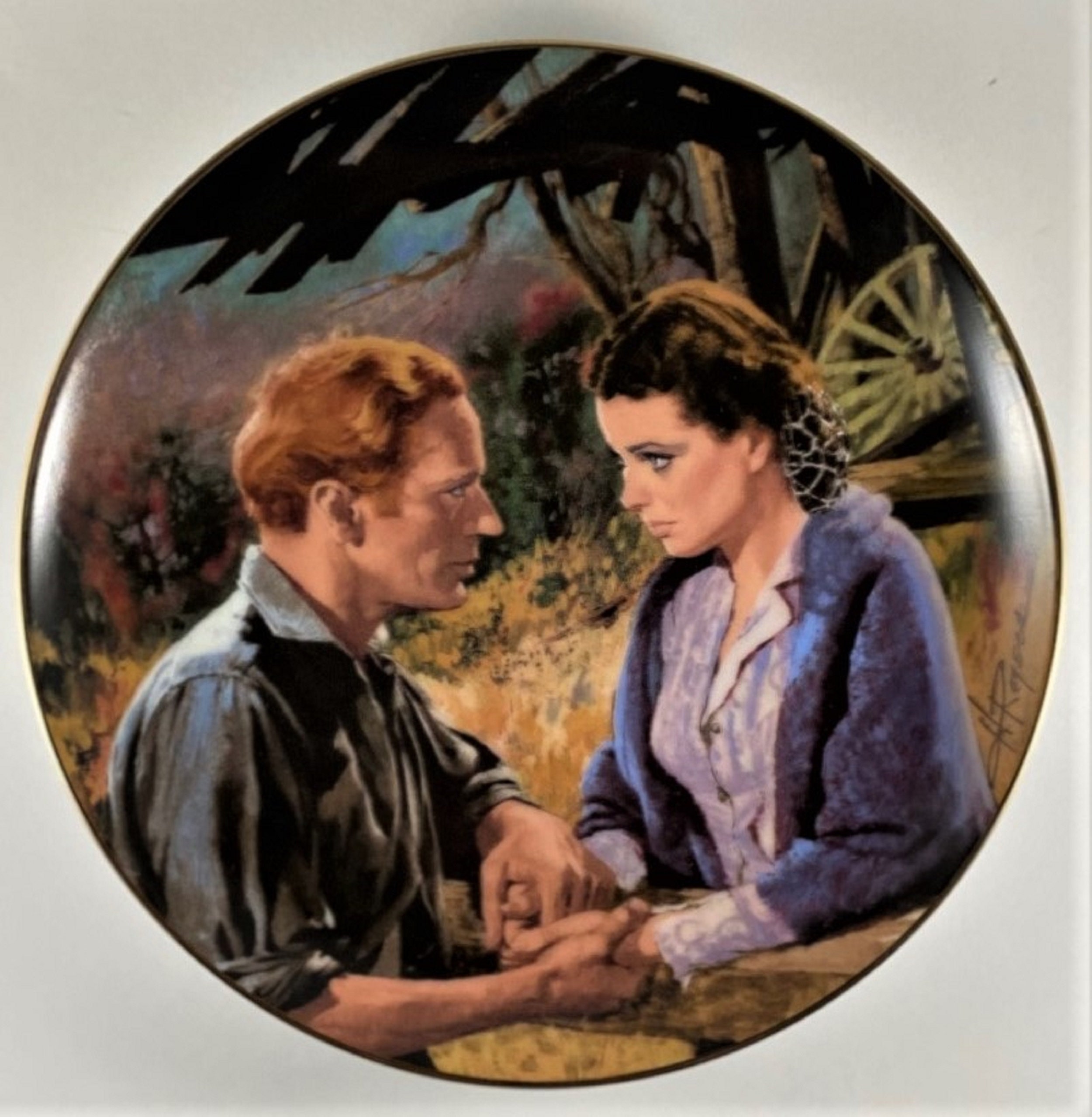 Vintage "gone With the Wind" Collector Plate. - Etsy