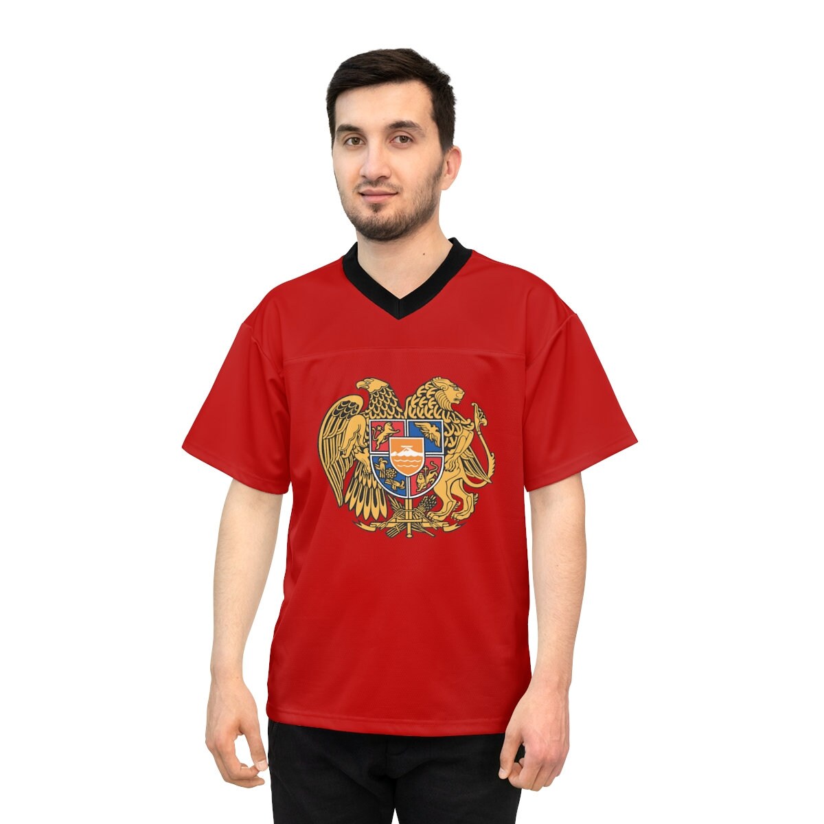Personalized Armenian Soccer Jersey With Armenian Crest - Customize ...