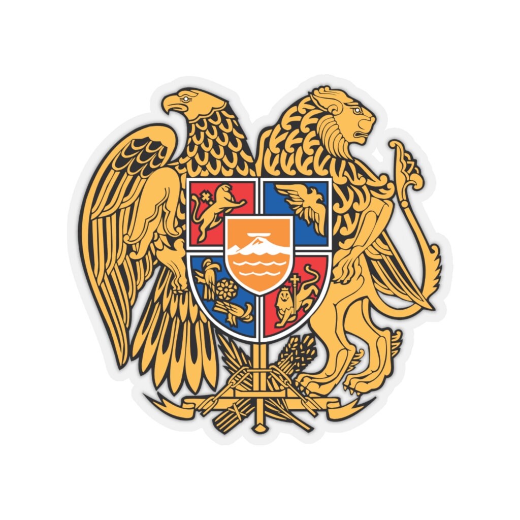 Armenian Sticker • Armenian Crest Sticker • Kiss-cut Stickers ...