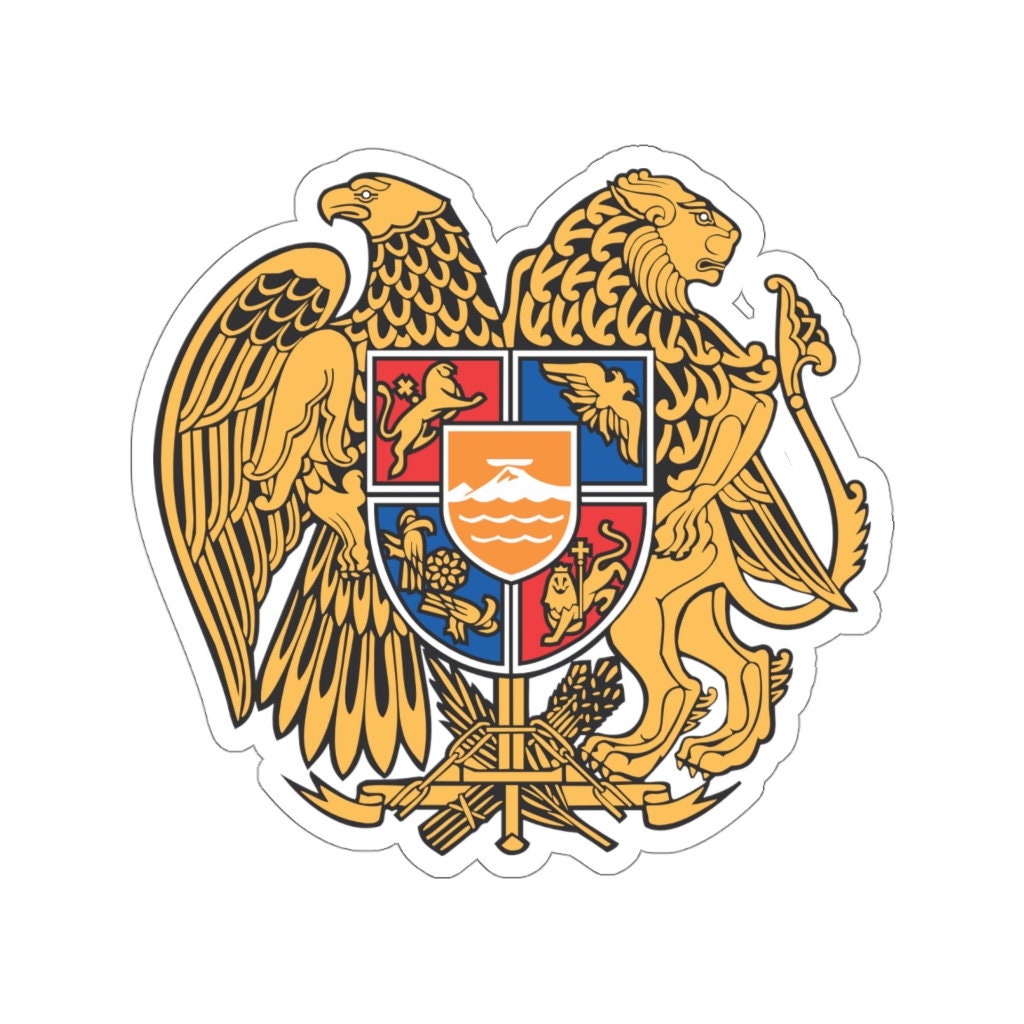 Armenian Sticker • Armenian Crest Sticker • Kiss-cut Stickers ...