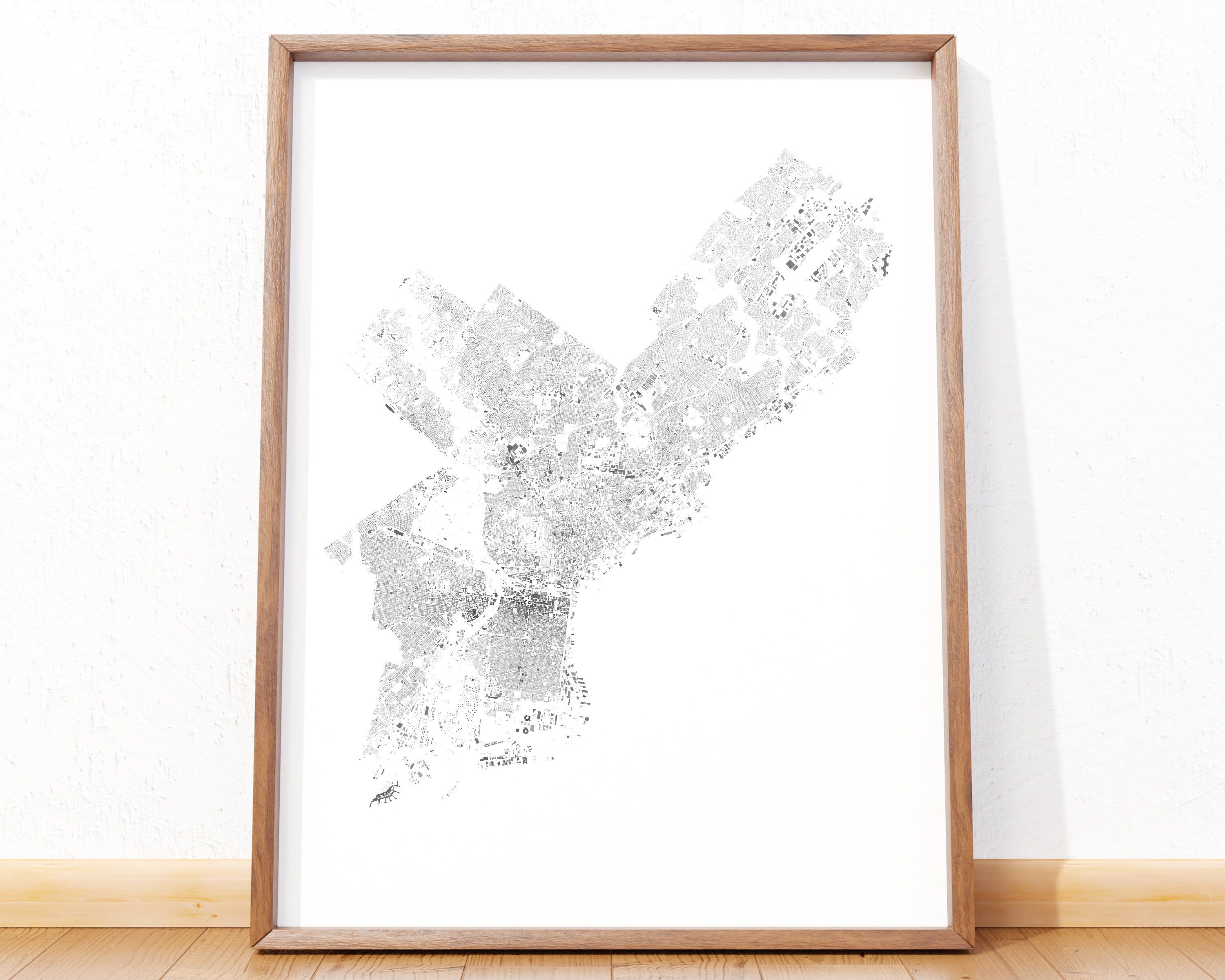Philadelphia Map Building Height Map Pennsylvania Gifts - Etsy