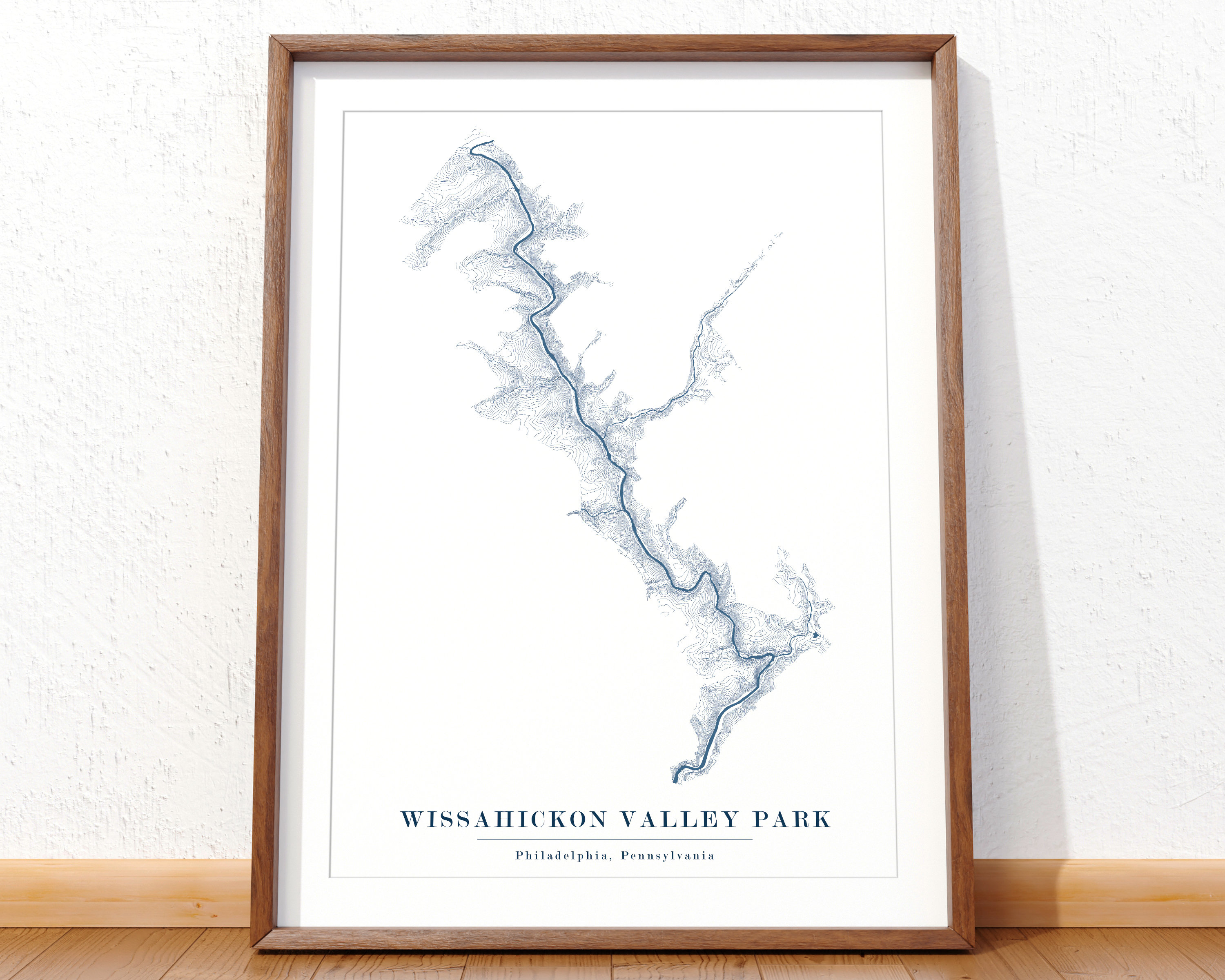 Wissahickon Valley Park Map Topographic Map Poster of - Etsy