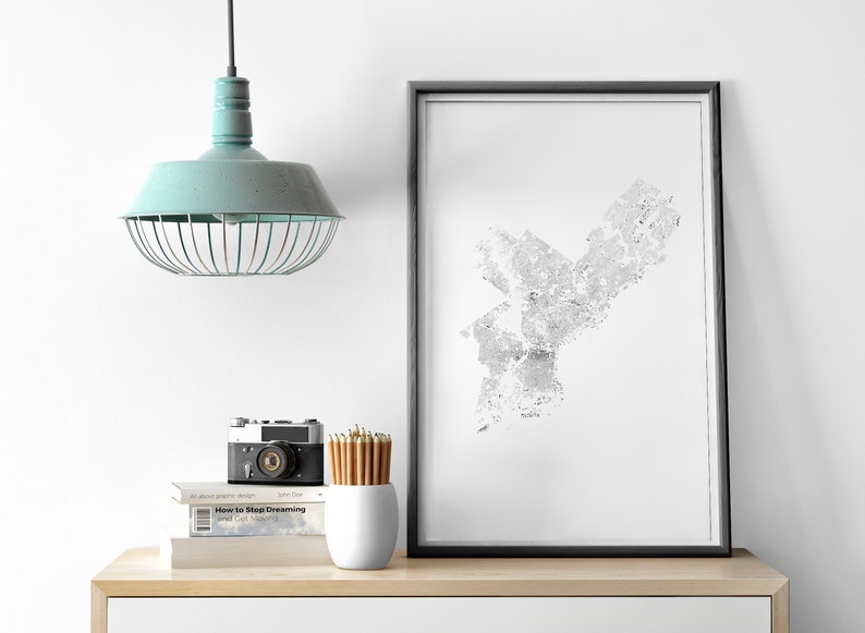 Philadelphia Map Building Height Map Pennsylvania Gifts - Etsy