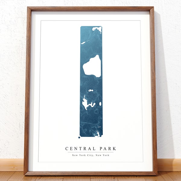 Central Park Map Print - Etsy