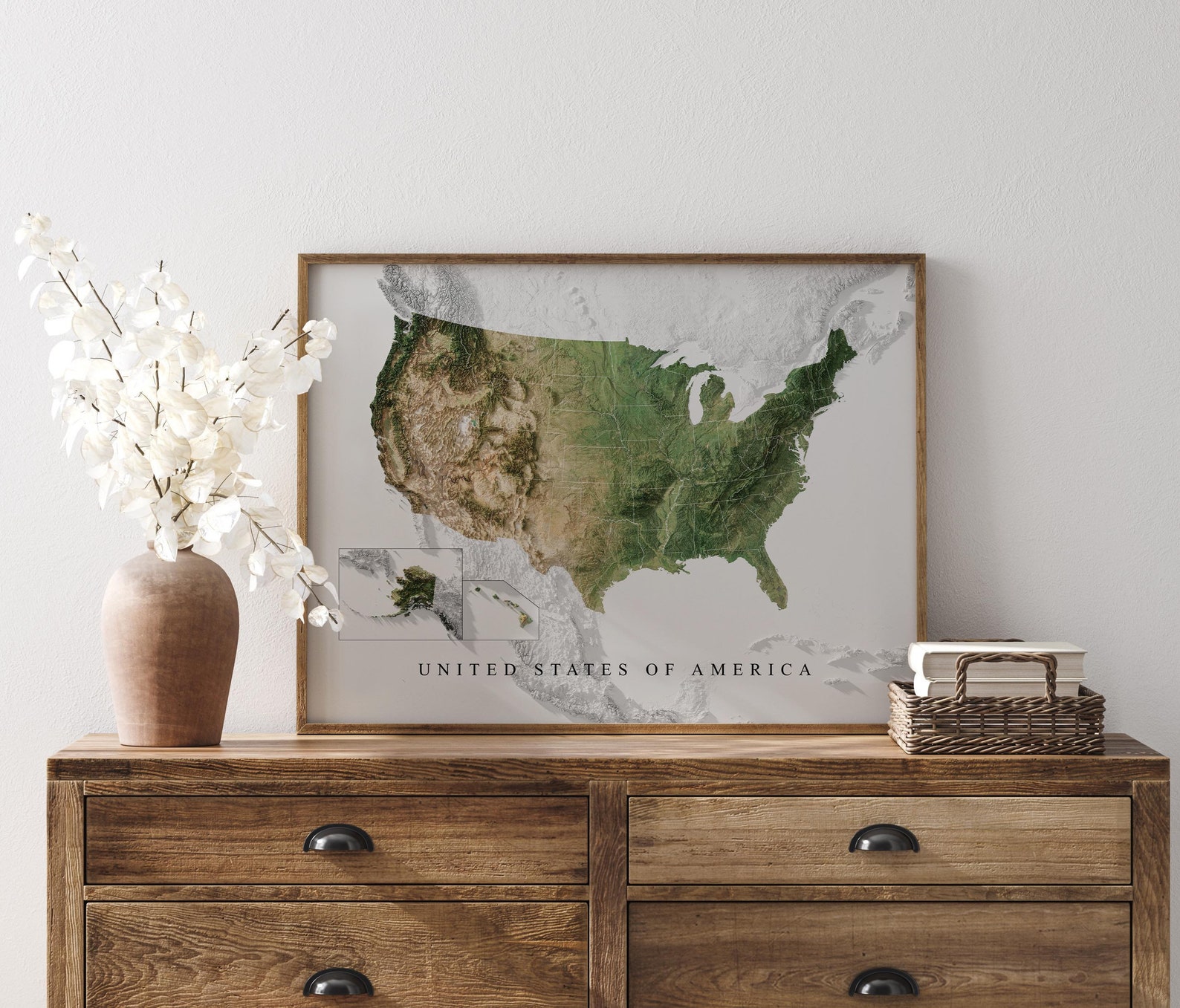 United States Map, Detailed USA Map, Topographic Map of the United ...