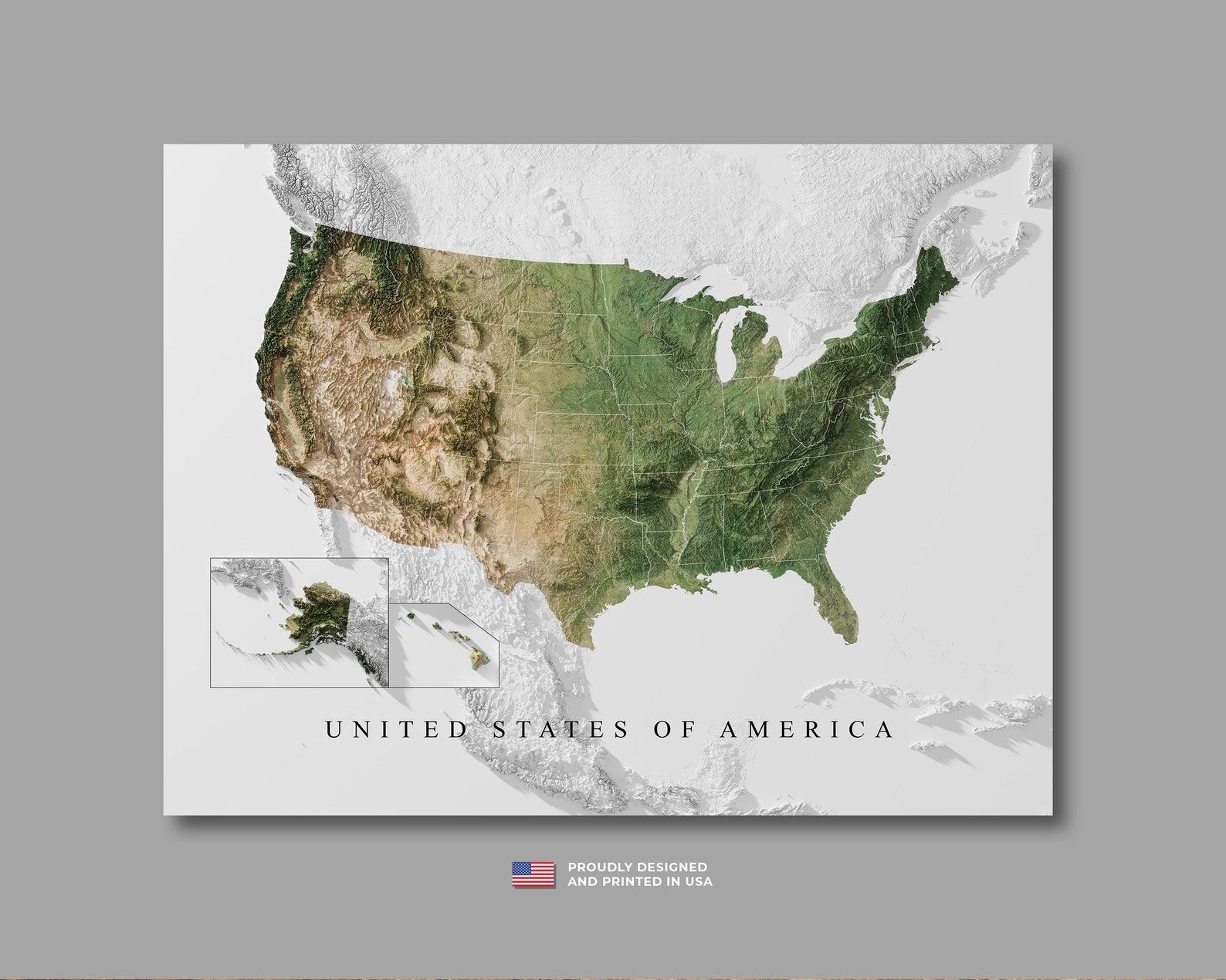 United States Map, Detailed USA Map, Topographic Map of the United ...