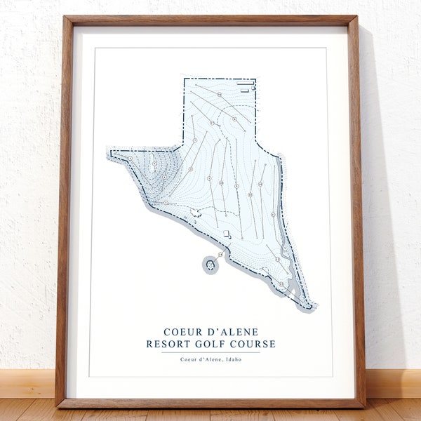 Golf Course Blue Print - Etsy