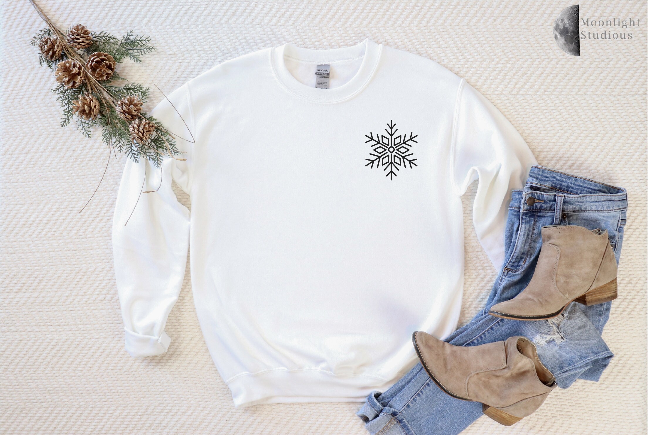 Christmas Snow Sweatshirt Gift Winter Sweat Gift for Mama - Etsy