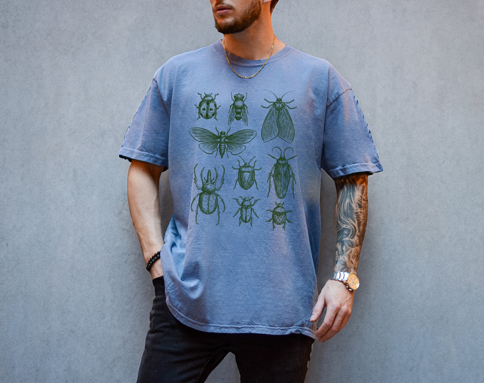Vintage Style Bug Shirt, Christmas Gift, Nature Lover Shirt, Gardener ...