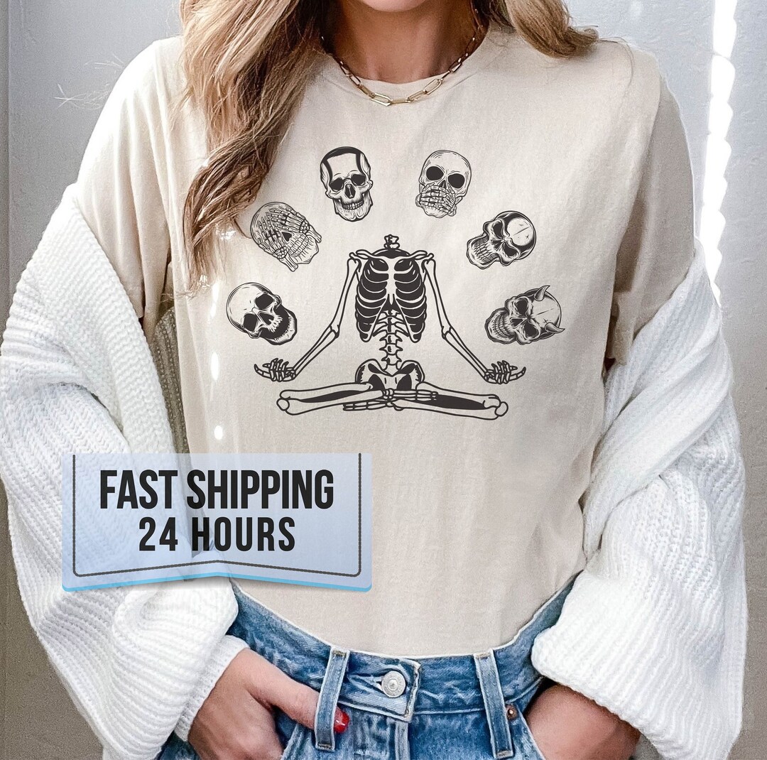 Skull and Skeleton Tshirt, Skull Shirt, Pumpkin Shirt, Skeleton Shirt ...