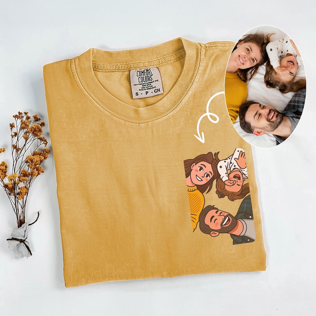 Custom Cartoon Portrait From Photo Shirt, Family Reunion Portrait ...