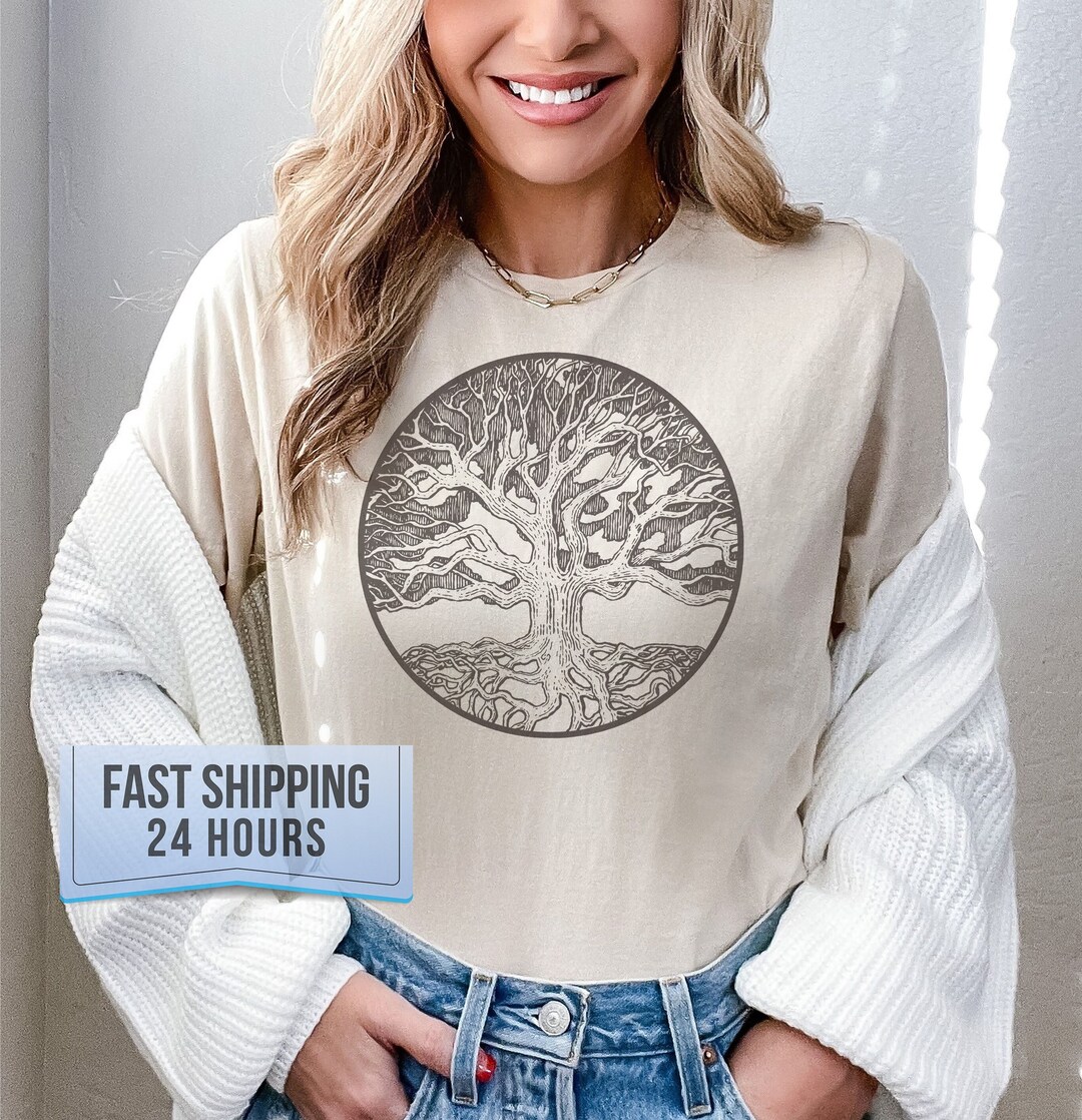 Tree of Life Tshirt, Nature Lover Shirt, Forest Shirt, Plant Lover ...