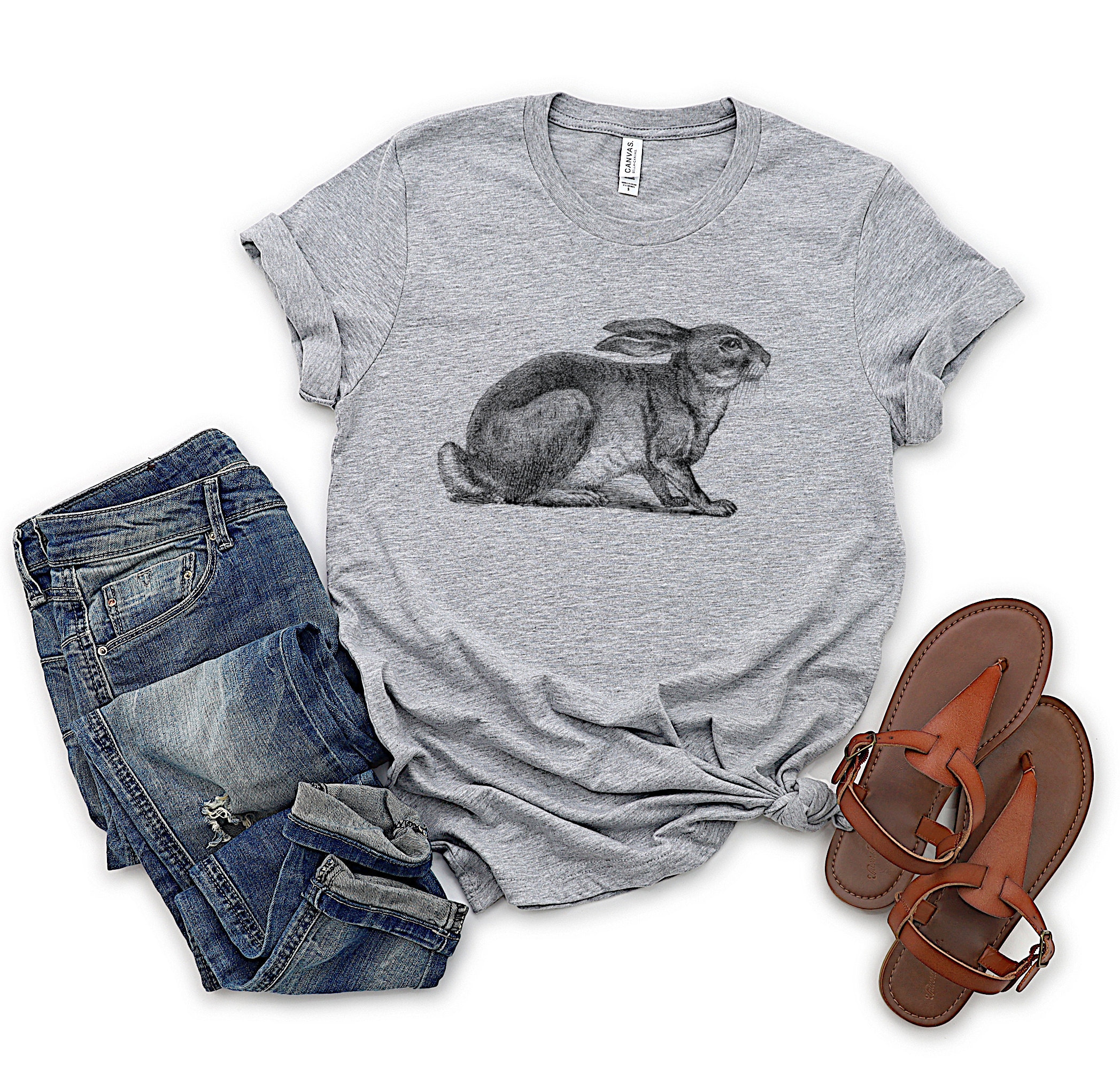 BUNNY RABBIT T SHIRT Rabbit Shirt Women Cute Women's | Etsy