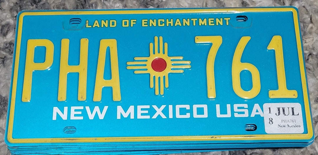 New Mexico Vehicle License Plates - Etsy