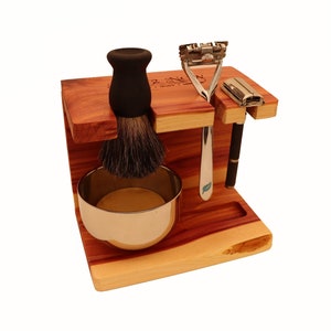Men's Grooming Shaving Stand for Razors and Brushes | Etsy
