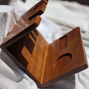 Men's Grooming Shaving Stand for Razors and Brushes, Premium Wood, Dad ...