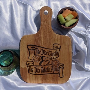 Dnd D&D Dungeons and Dragons, Wood Serving Board Tray Coaster, Decor ...