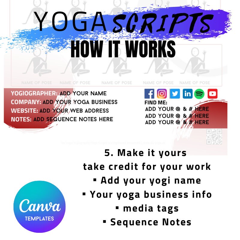 Yoga Scripts Core Script Template Pack the Yoga Sequence Class Planner ...