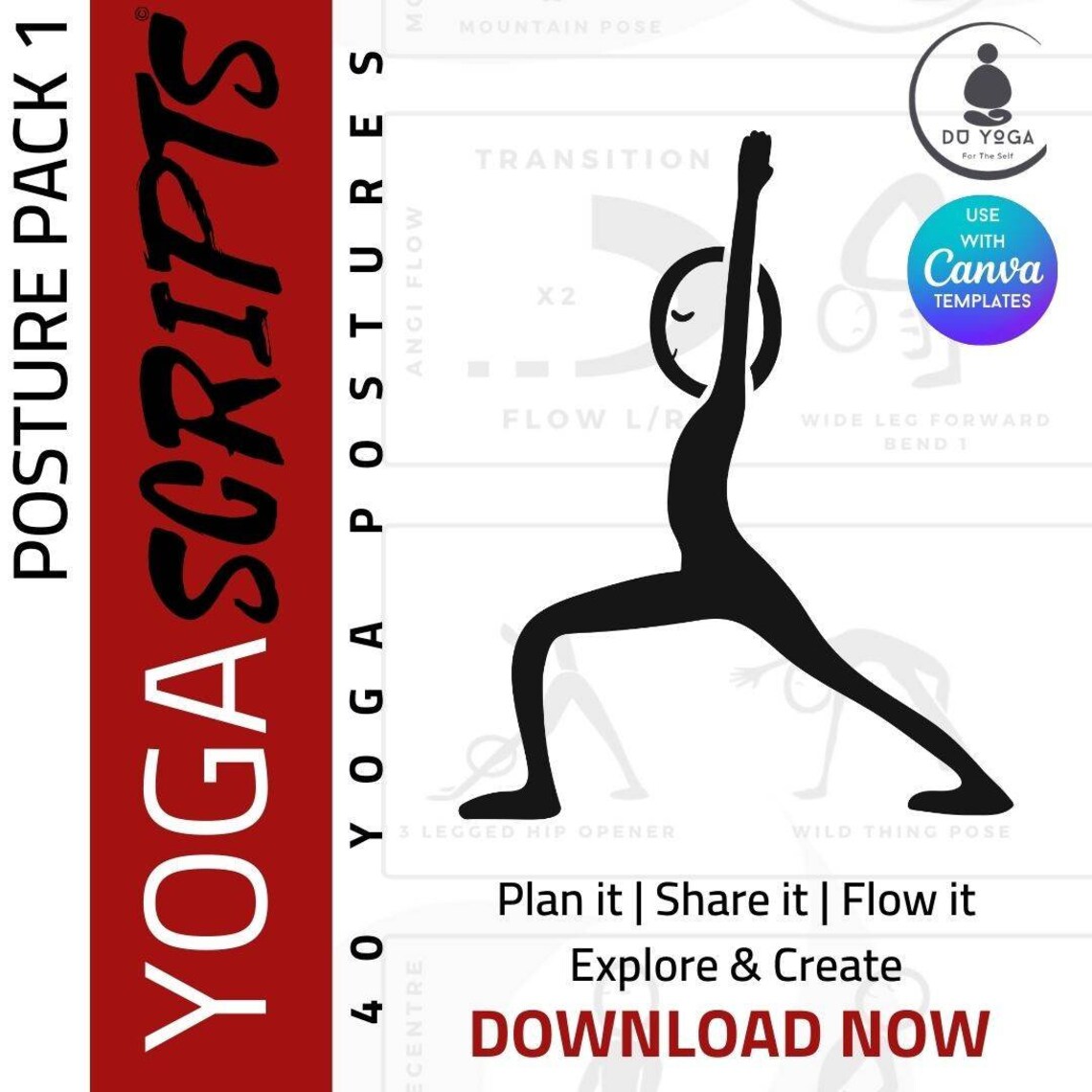 Yoga Scripts Starter Kit the Yoga Sequence Class Planner - Etsy