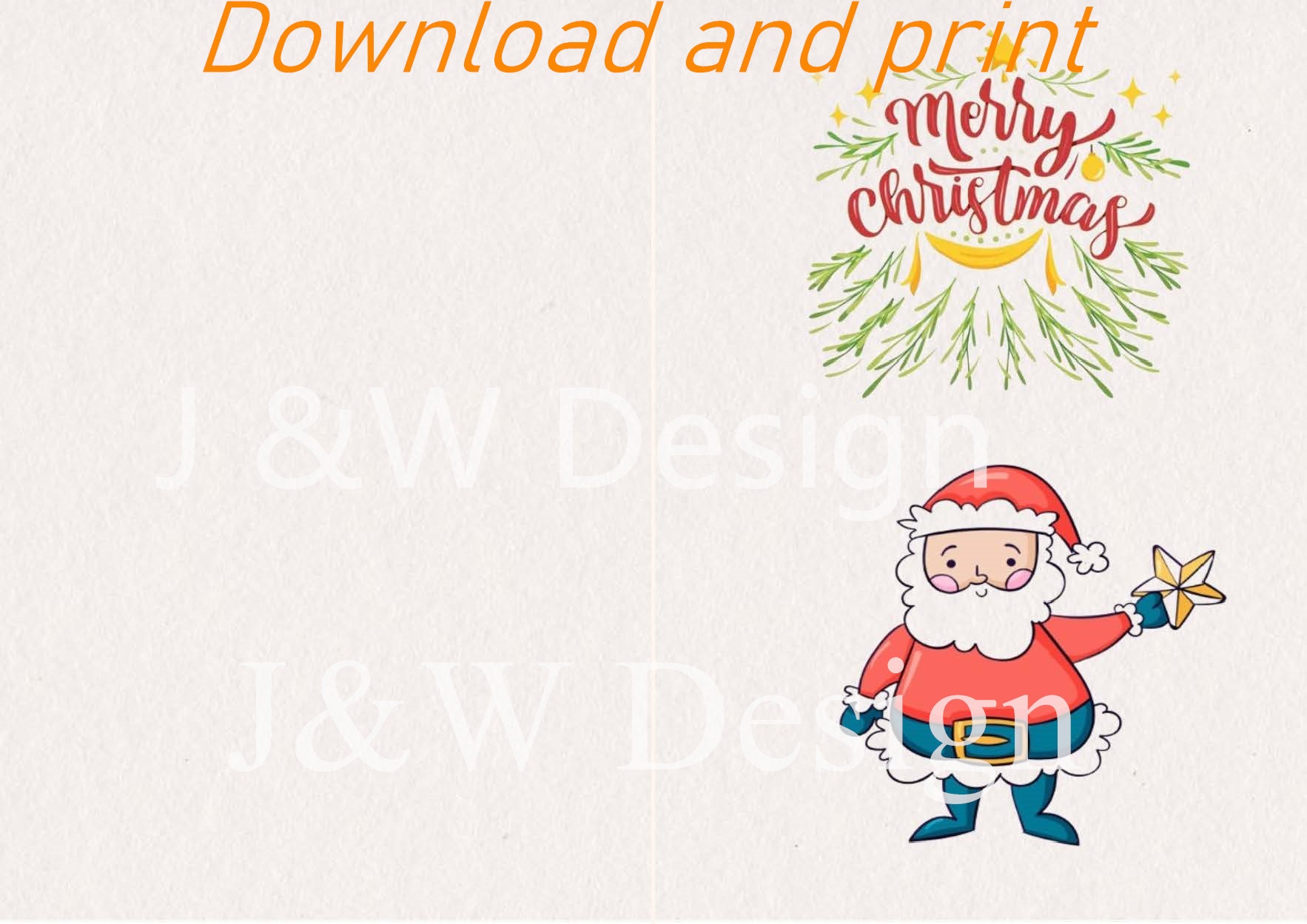Digital Printable Christmas Cards / Funny Holiday Cards Santa - Etsy