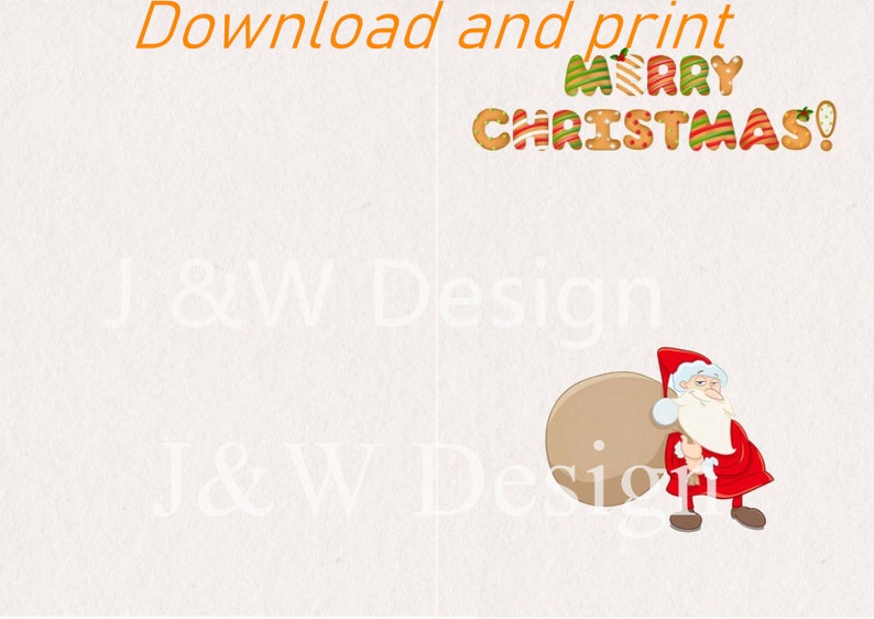 Printable Christmas Cards / Funny Holiday Cards Santa Series Download ...