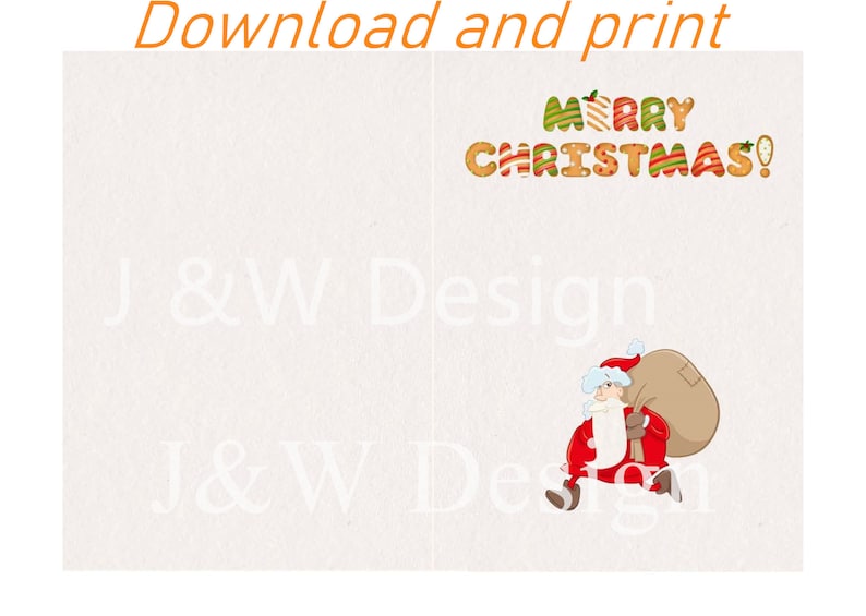 Printable Christmas Cards / Funny Holiday Cards Santa Series - Etsy
