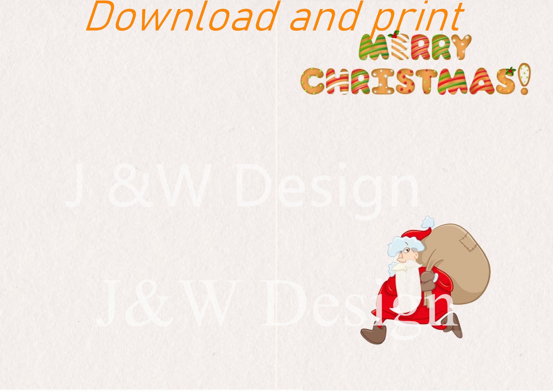 Printable Christmas Cards / Funny Holiday Cards Santa Series Download ...