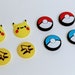 Pokemon Pokeball Pikachu Thumb Grips - Nintendo Switch Joy Con ...