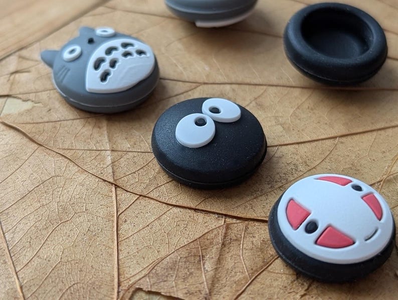 Nintendo Switch Joy-con Thumb Grips: Totoro, Soot Sprites, No Face - Etsy