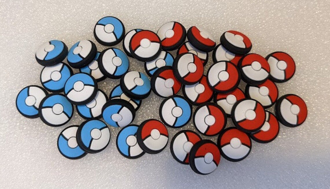 Pokemon Pokeball Pikachu Thumb Grips Nintendo Switch Joy Con - Etsy