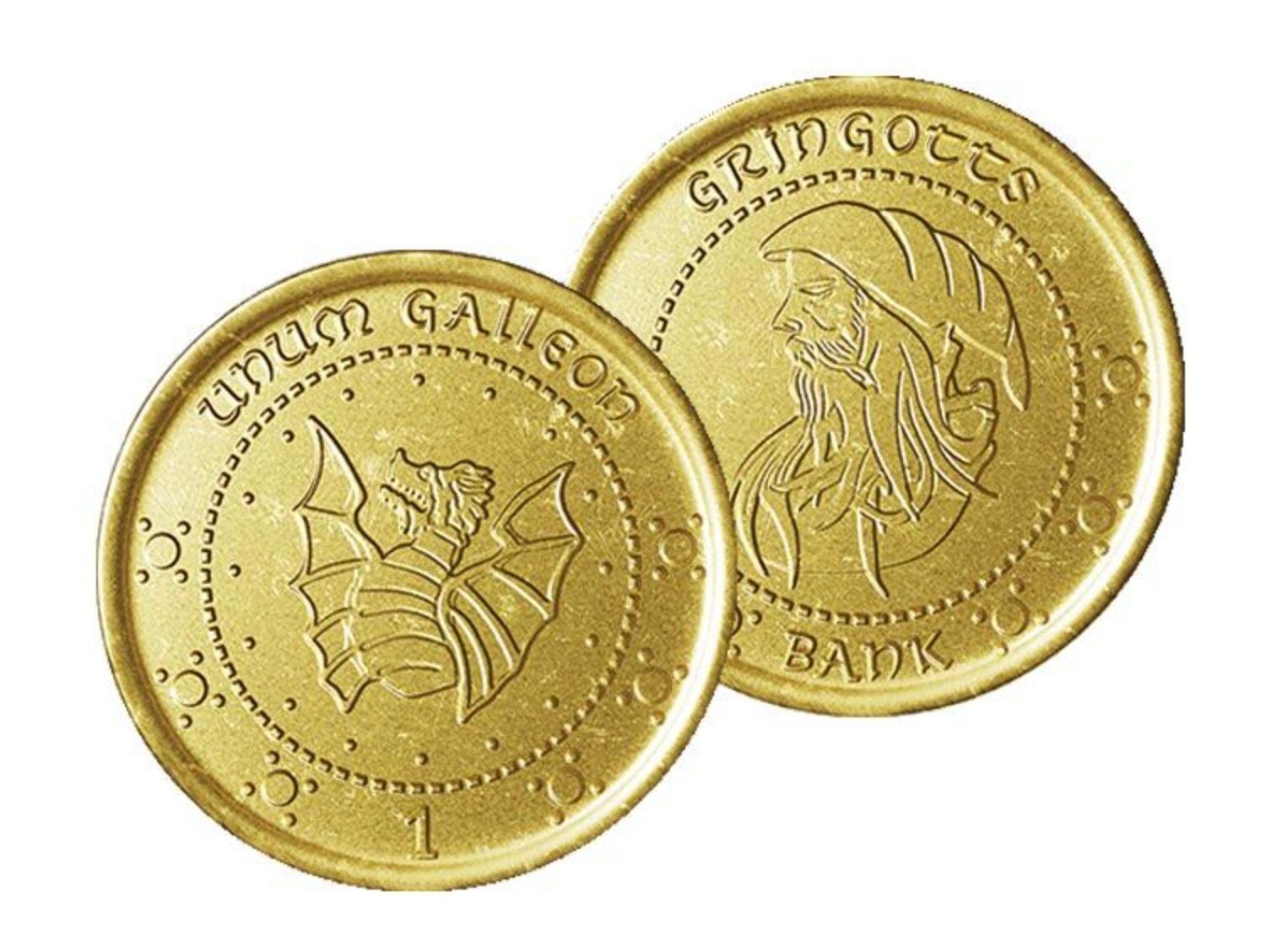 Harry Potter Gringotts Galleon Milk Chocolate Gold Coins 23g - Etsy UK
