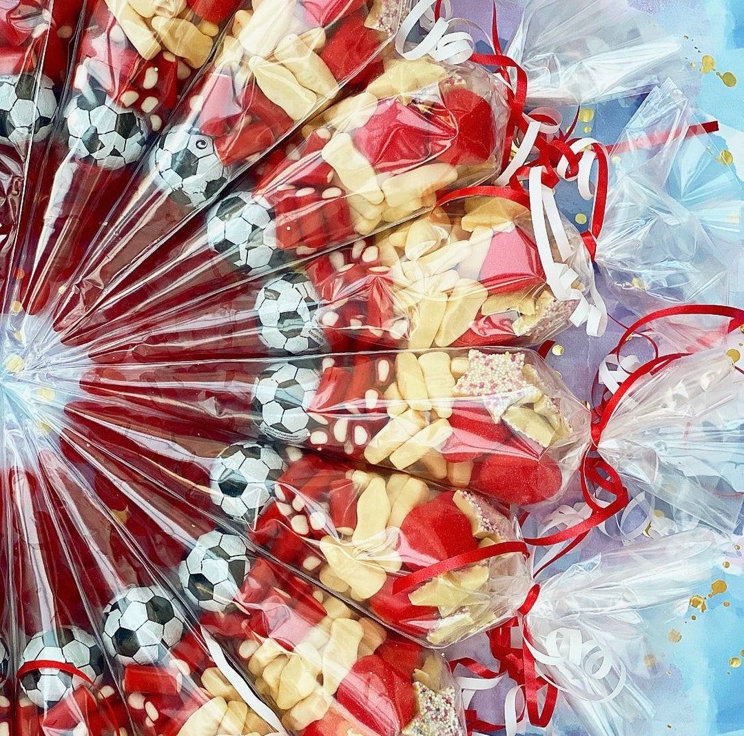 Football Cones - Red Pick 'n' Mix Sweet Cones - Etsy UK