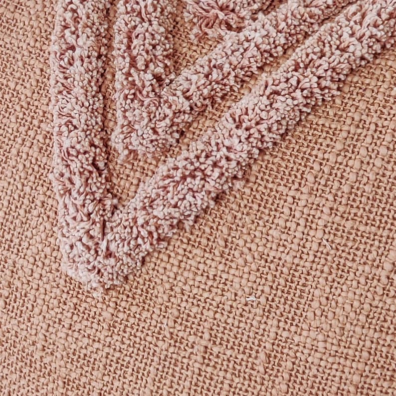 Blush Pink Pillow Cover Tufted Textured Pillow Cover - Etsy